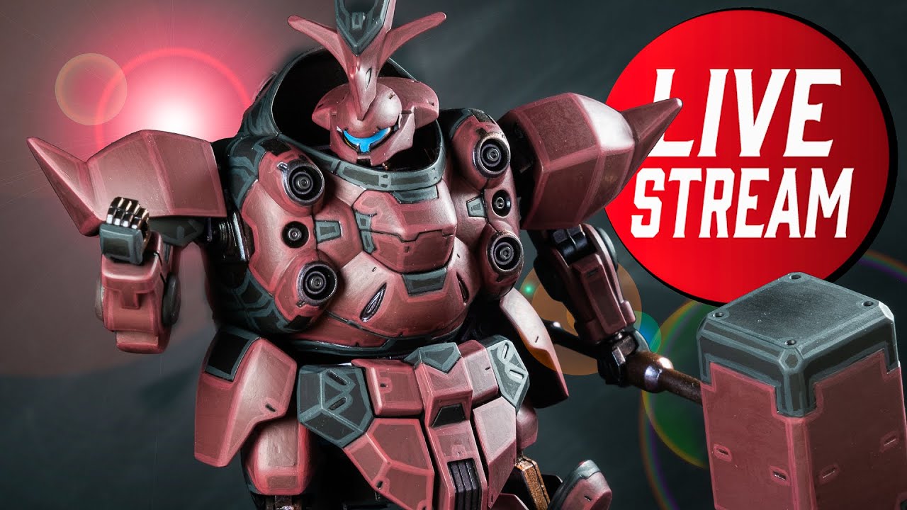 The Final Gusion Kitbash Stream | Live Gunpla Painting - YouTube
