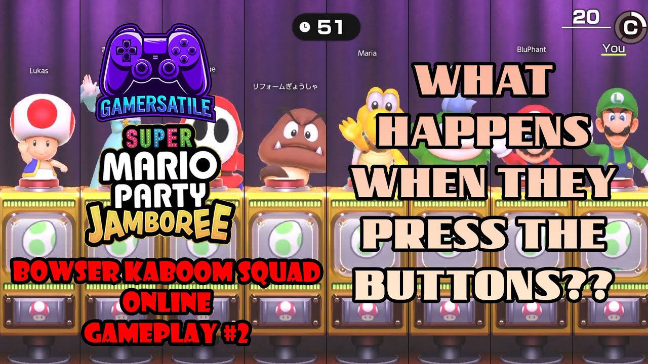 Super Mario Party Jamboree | What happens when they press the buttons ...