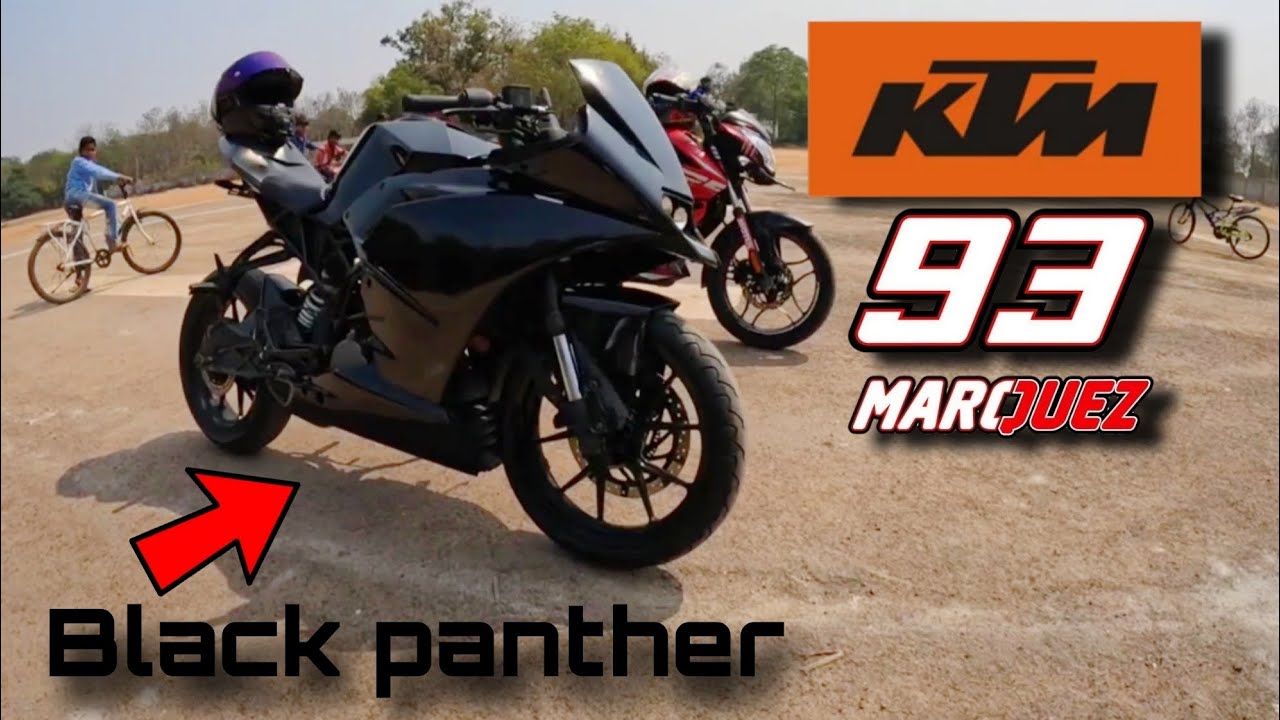 Modified ktm rc200 all black edition 🔥||ktm black colour modification # ...