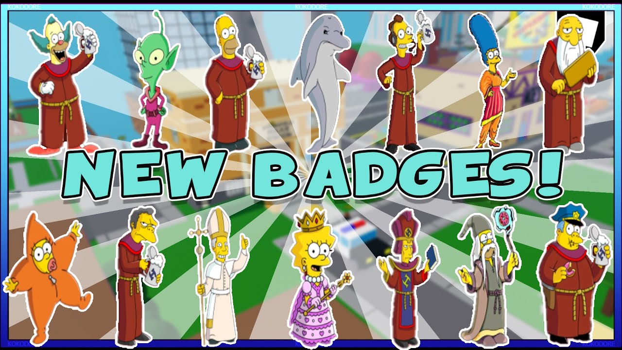HOW TO FIND ALL 14 NEW BADGES in Find The Simpsons [213] | ROBLOX - YouTube