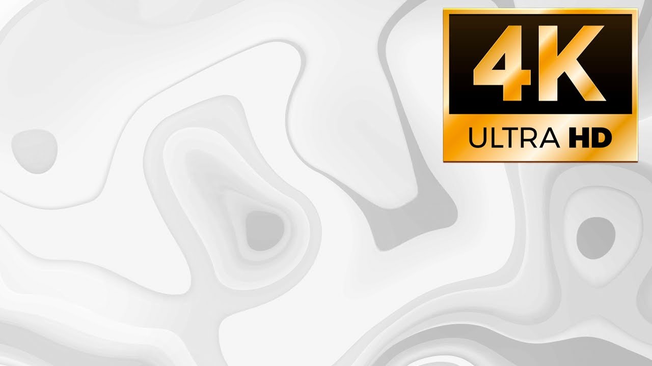 4K Live Wallpaper | Abstract White Liquid Wave Animation Background ...