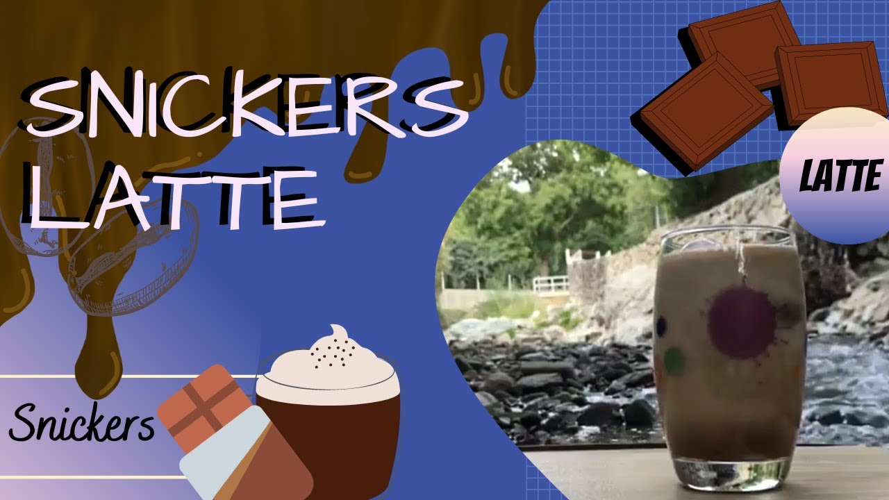 How to make snickers latte? | Make snickers latte in nature - YouTube