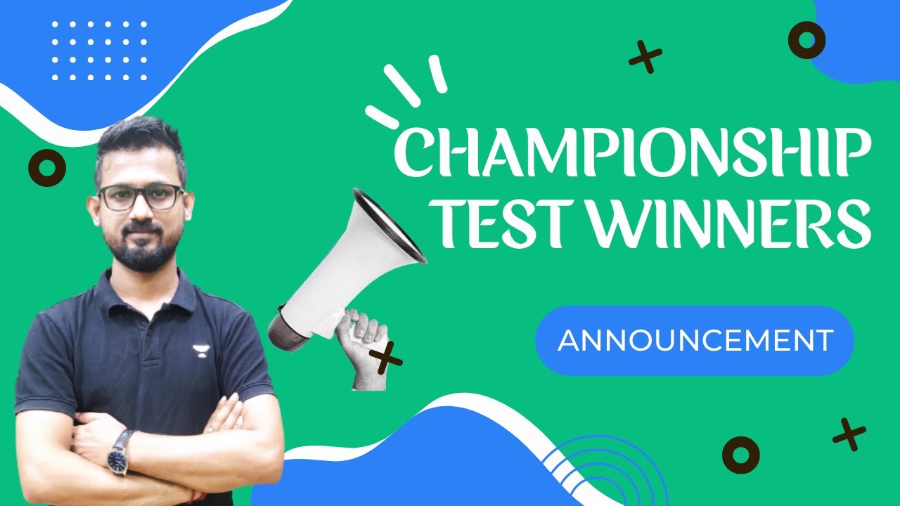 Congratulations to the Sankalp Championship Test Winners | Another ...