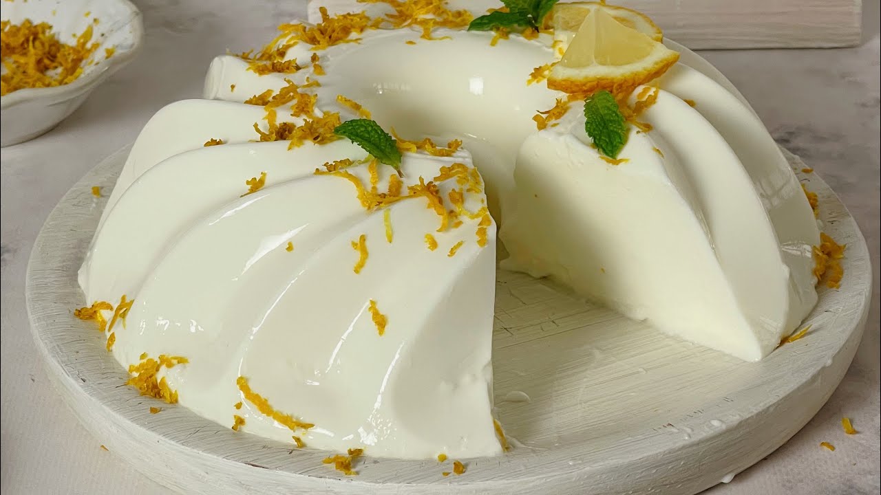 Pudim de limão saudável, 103 kcal/ fatia, fácil e rápido, 5 ...