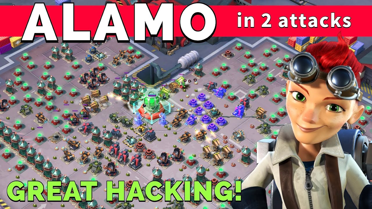 ALAMO in two attacks - great HACKING - BOOM BEACH gameplay/operation ...