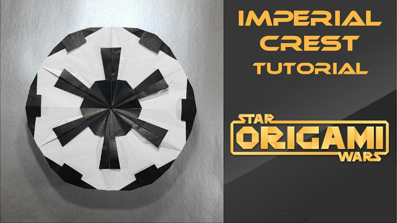Star Wars Origami Tutorial: Imperial Crest - YouTube
