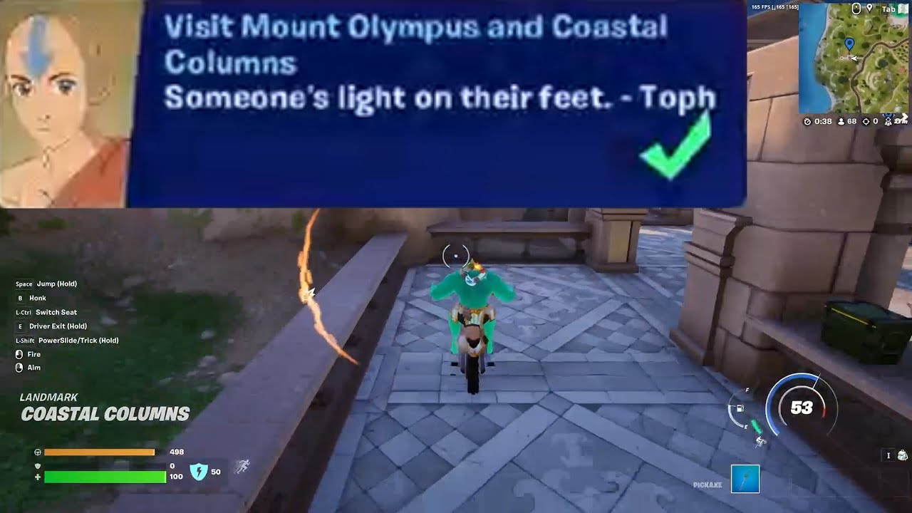 Visit Mount Olympus and Coastal Columns Fortnite - YouTube