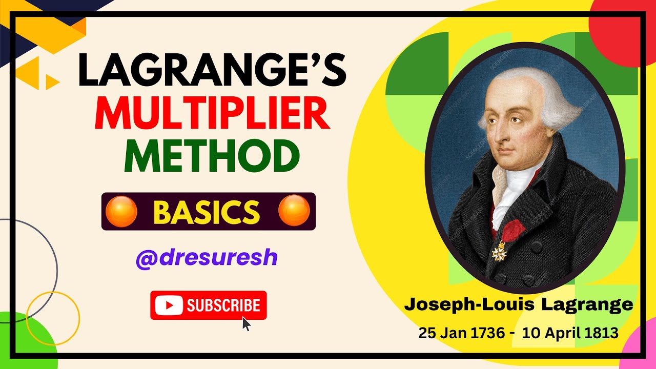 7 Lagrange S Multiplier Method Basics Part 1 21mab101t Unit 2
