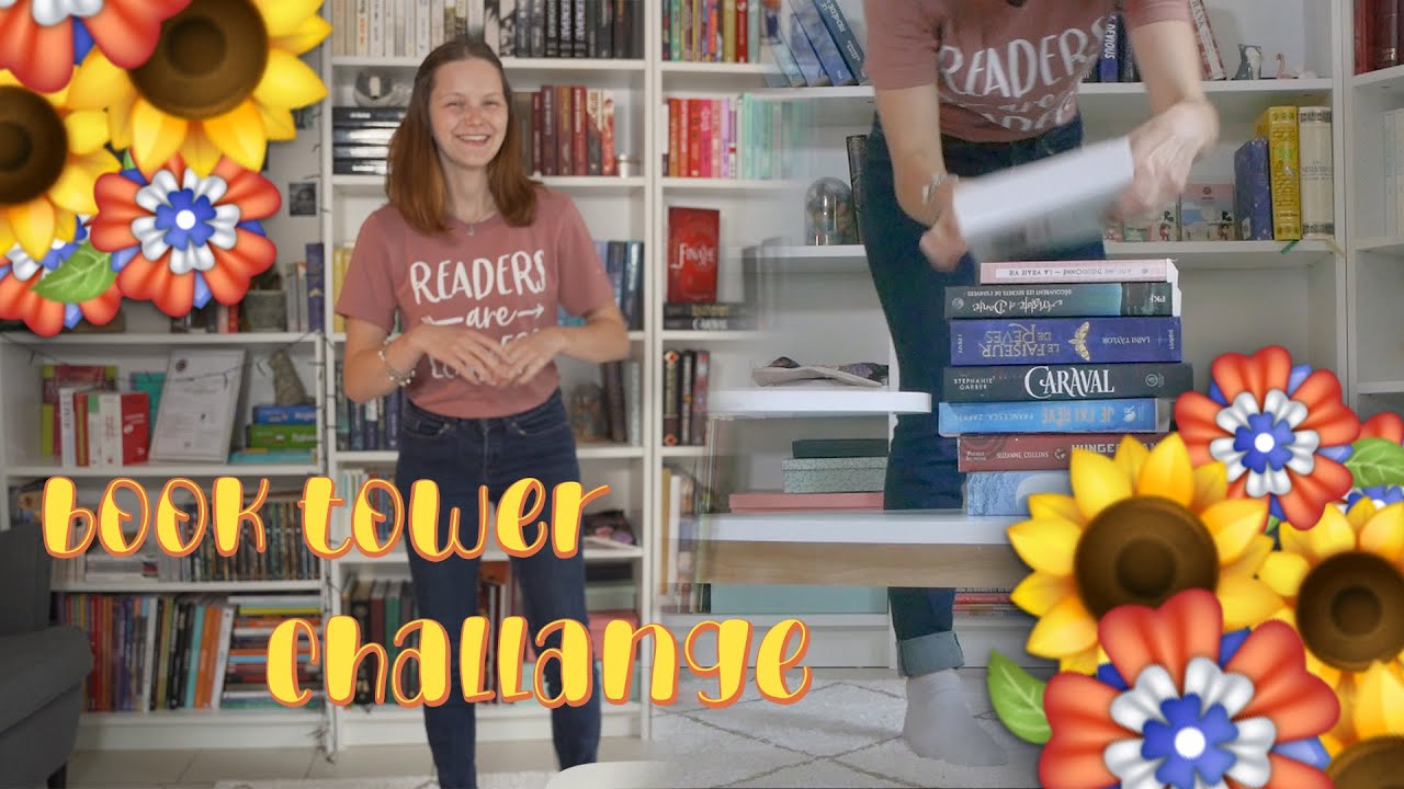 BOOK TOWER CHALLENGE 📚 😂 😨 - YouTube