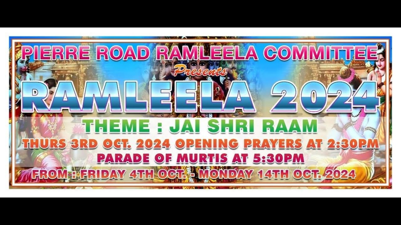 Pierre Road Ramleela 2024 night 6 - YouTube