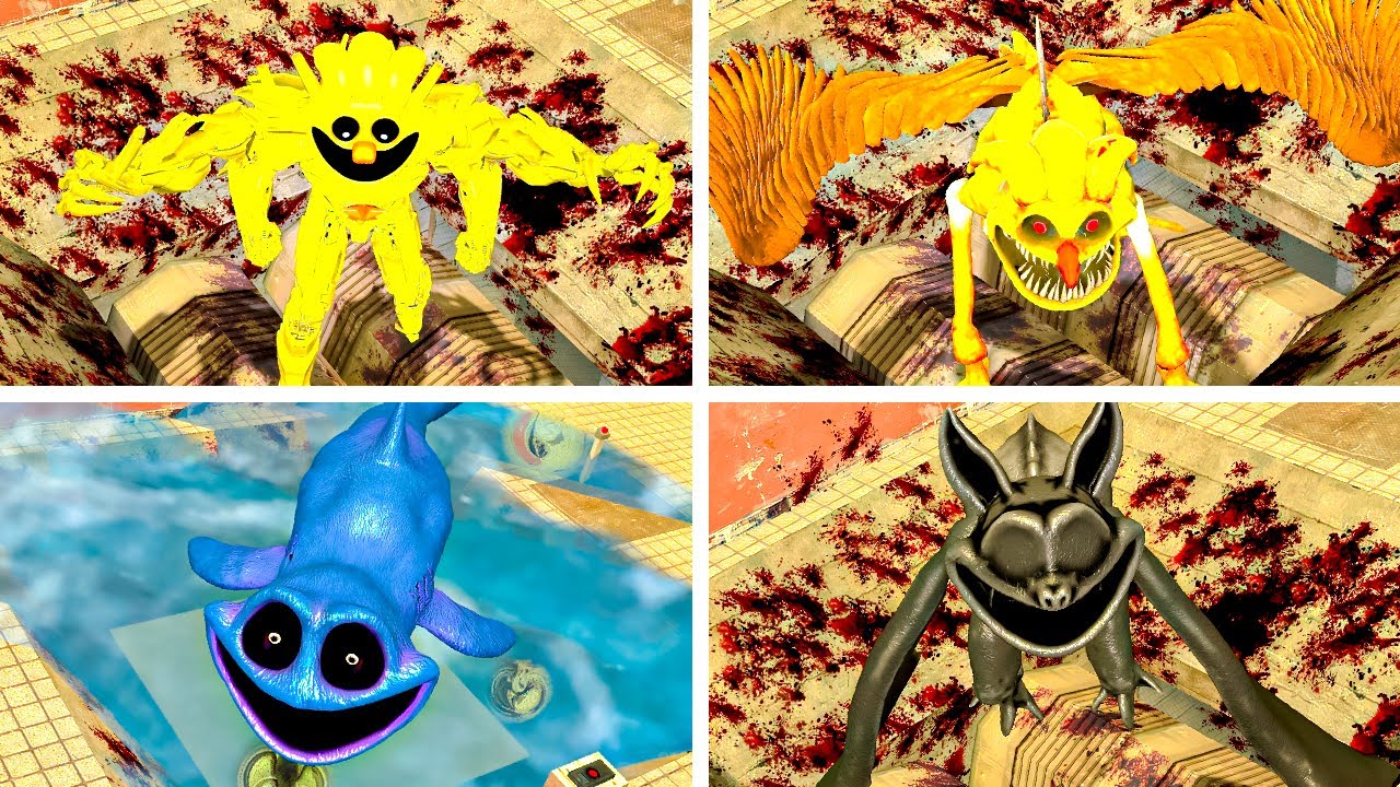 NEW SMILING CRITTERS MECHA TITAN KICKINCHICKEN NIGHTMARE AND BANDIT BAT ...