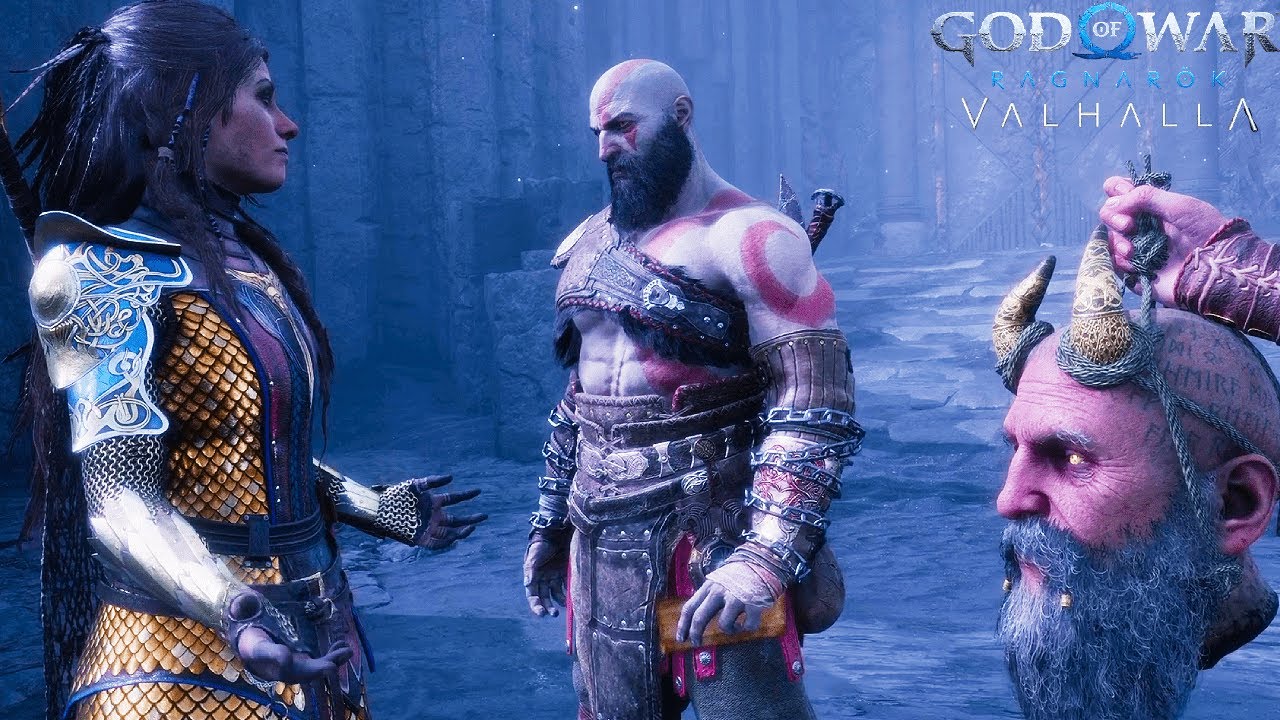 FREYA and KRATOS Meet in VALHALLA - GOD OF WAR RAGNAROK VALHALLA 4K ...