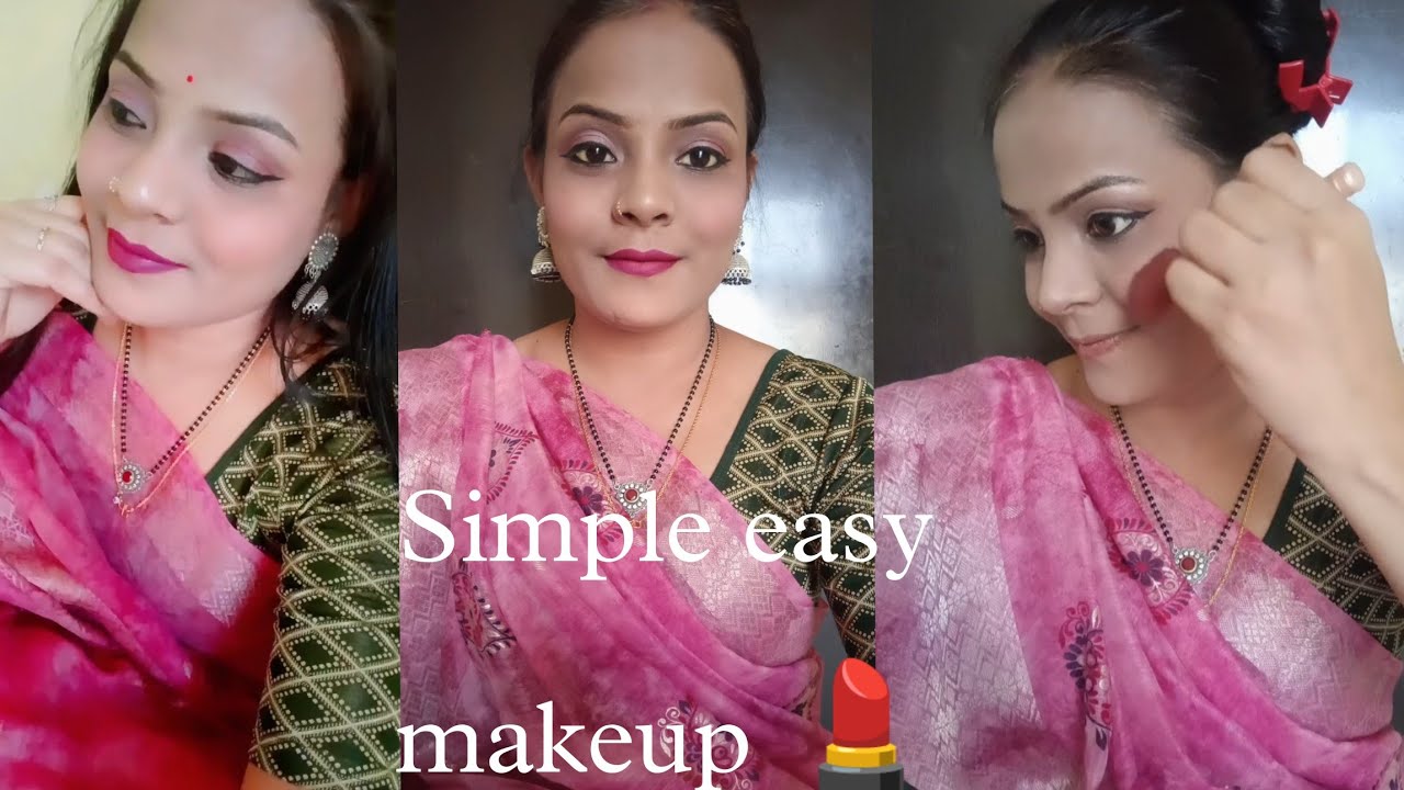 Mera simple easy makeup look creator aapko agar bilkul bhi makup nii krna aata to kam product me ...