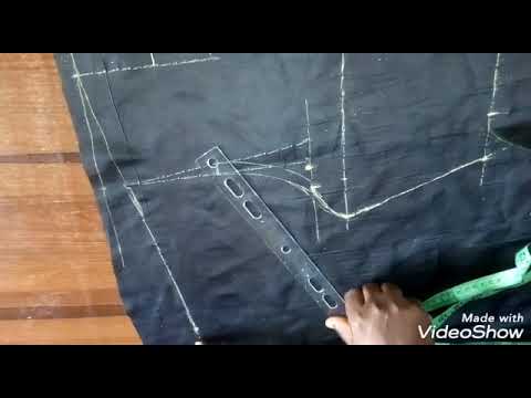 EASY WAY TO CUT A REGLAN SLEEVE PATTERN - YouTube