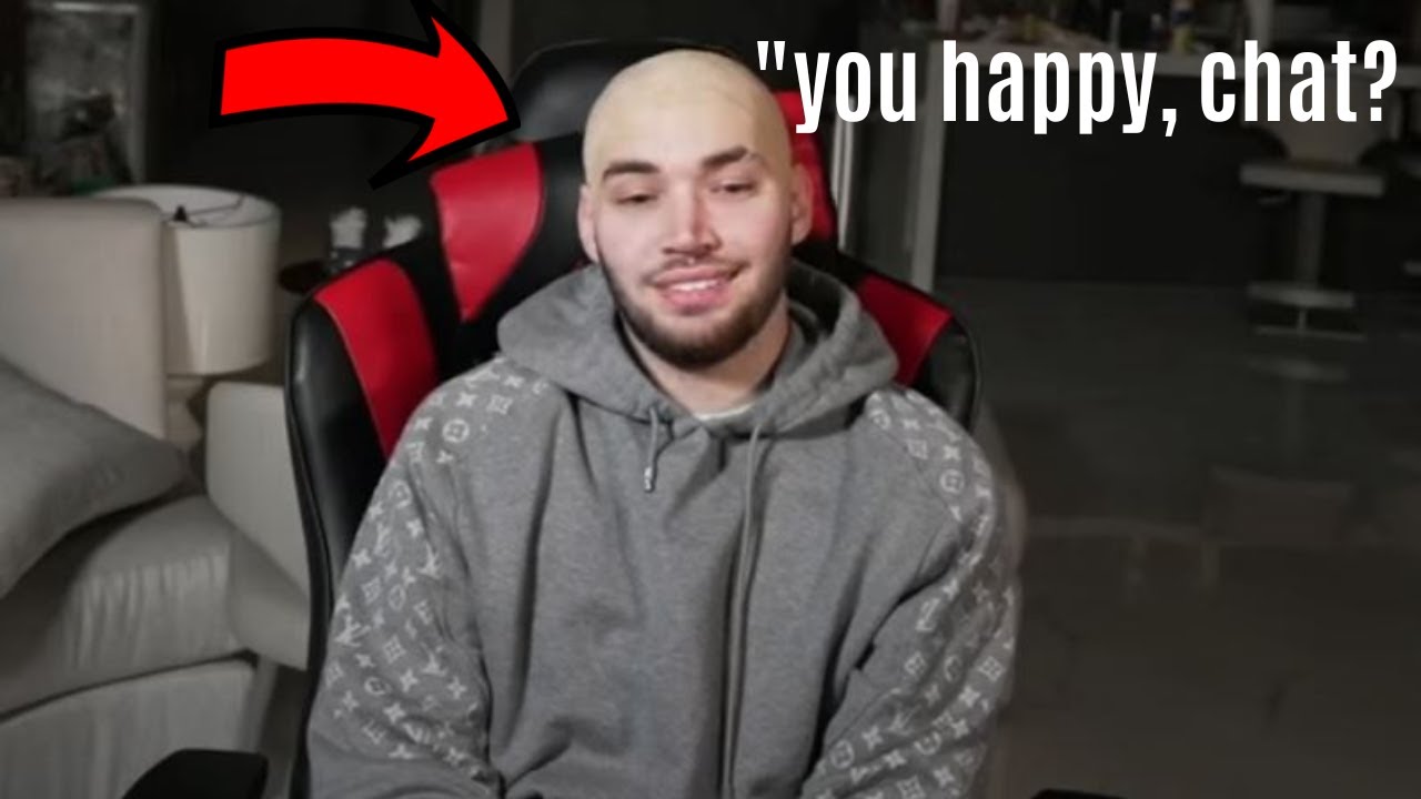 Adin Ross FINALLY goes BALD for his viewers - YouTube