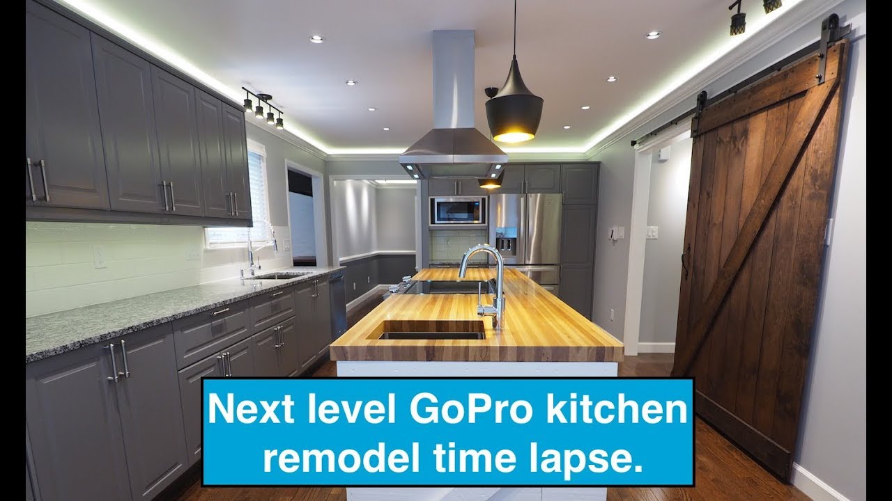 Next Level GoPro Amazing Kitchen remodel timelapse. - YouTube