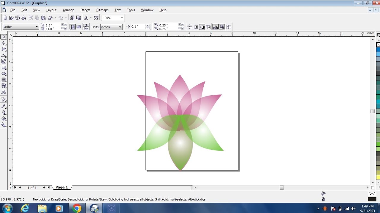 how to graphic design कैसे banye/ek kamal ka #fool कैसे बनाएं # ...