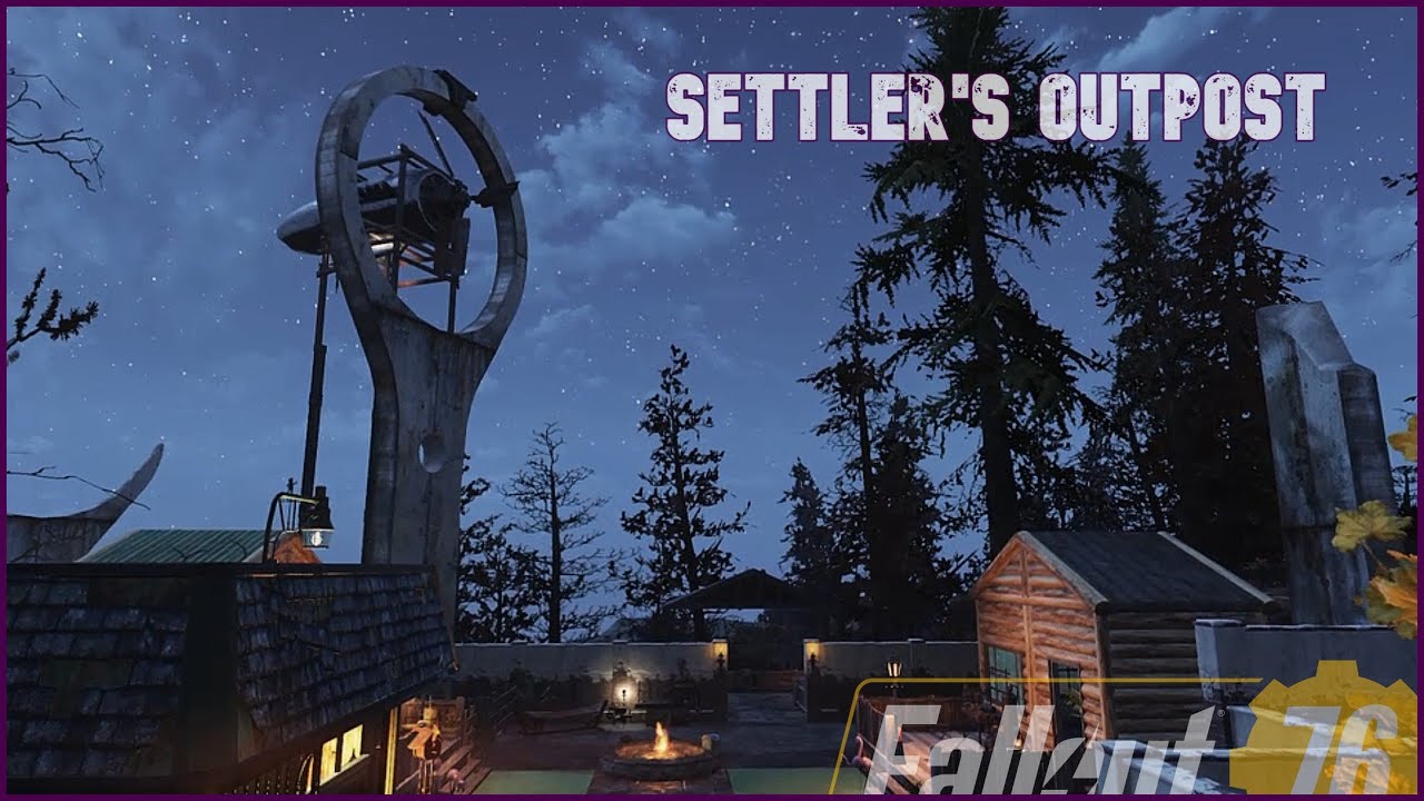 Fallout 76 Camp Build - Settlers Outpost - YouTube