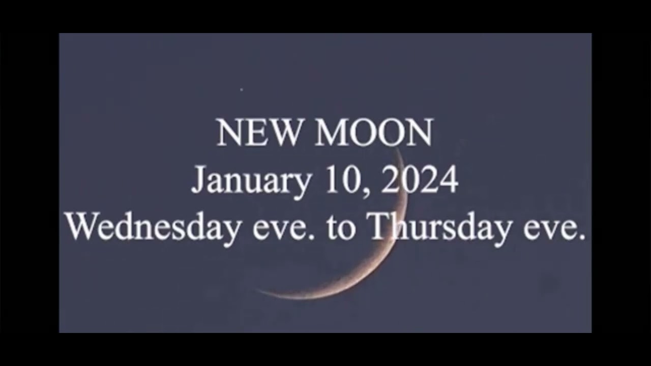 Jan. 10/24 New Moon Sabbath - YouTube