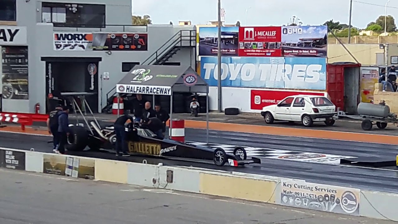 Dragster in Hal Far Malta - YouTube