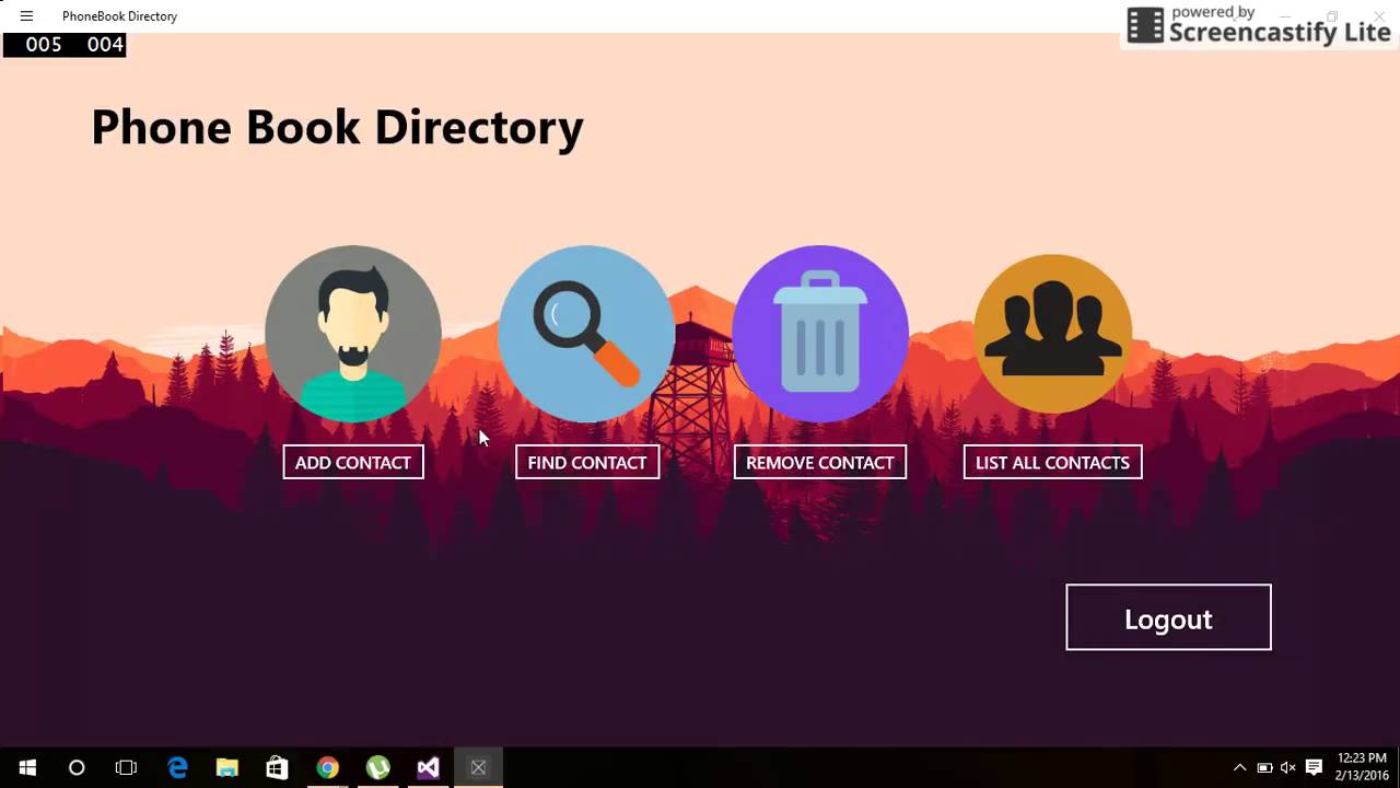PhoneBook Records App Created in Windows Store Apps - YouTube