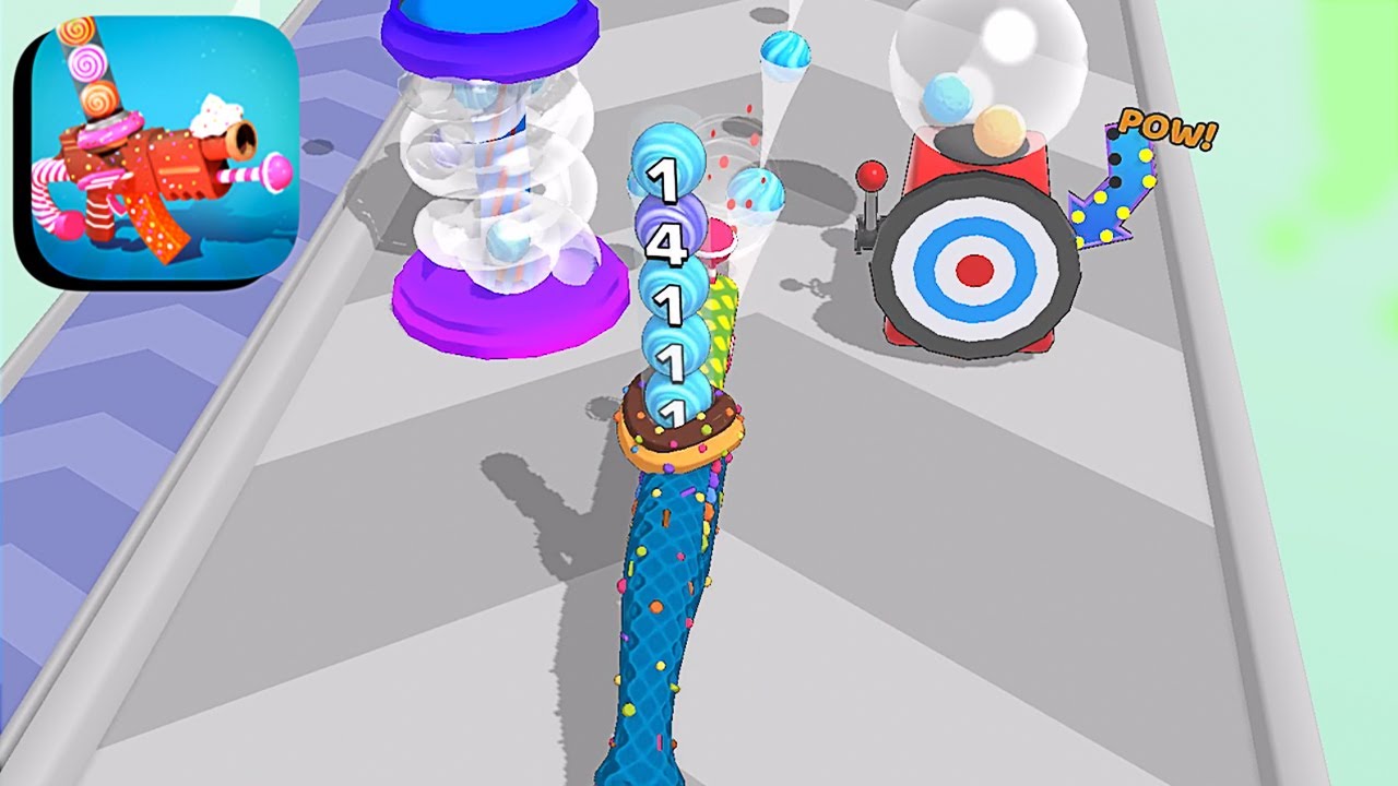Candy Gun - All Levels Gameplay Android,ios (Part 10) - YouTube