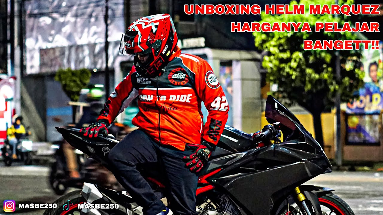 UNBOXING HELM SCOTT RX-7 MOTIF MARQUEZ 93 || HARGANYA CUMA 1jt an ...