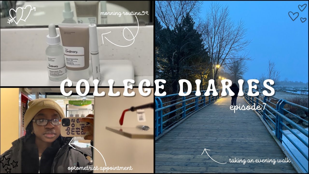 college diaries- spend a day off with me⋆ ˚｡⋆୨୧˚ - YouTube