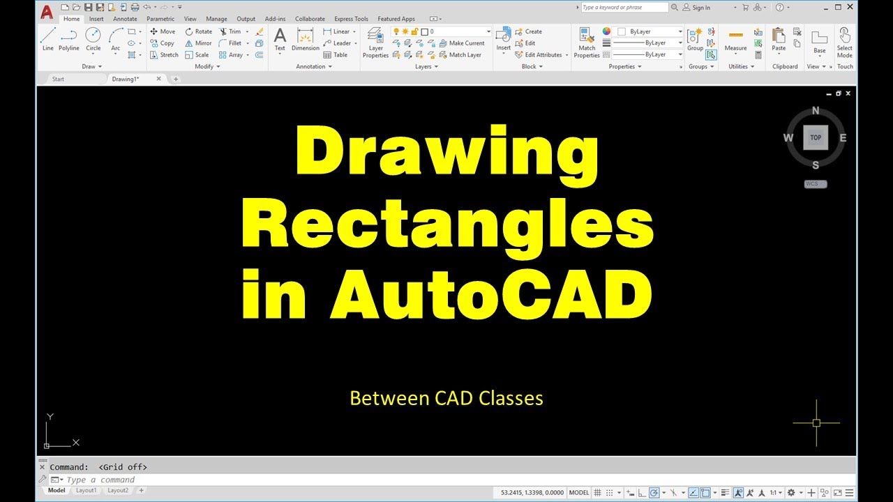 Drawing Rectangles In AutoCAD YouTube drawing-rectangles-in-autocad-youtube