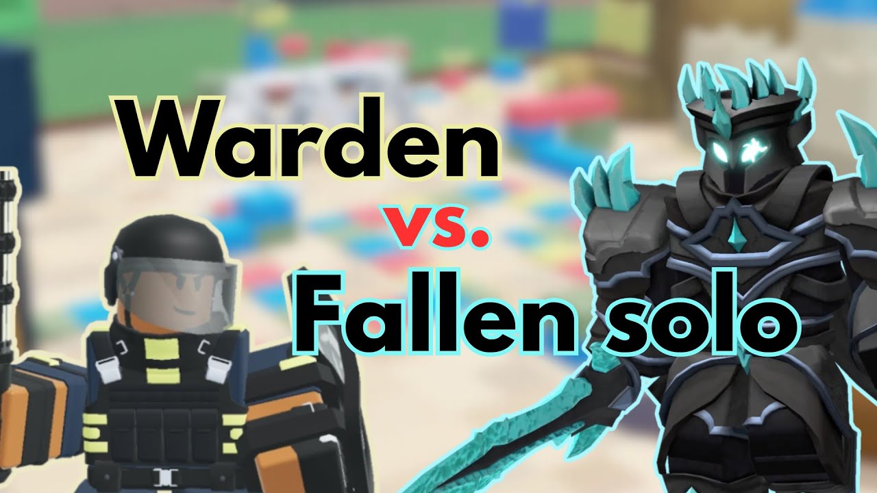 Underrated Warden vs Solo Fallen | Tower Defense Simulator | Roblox TDS ...