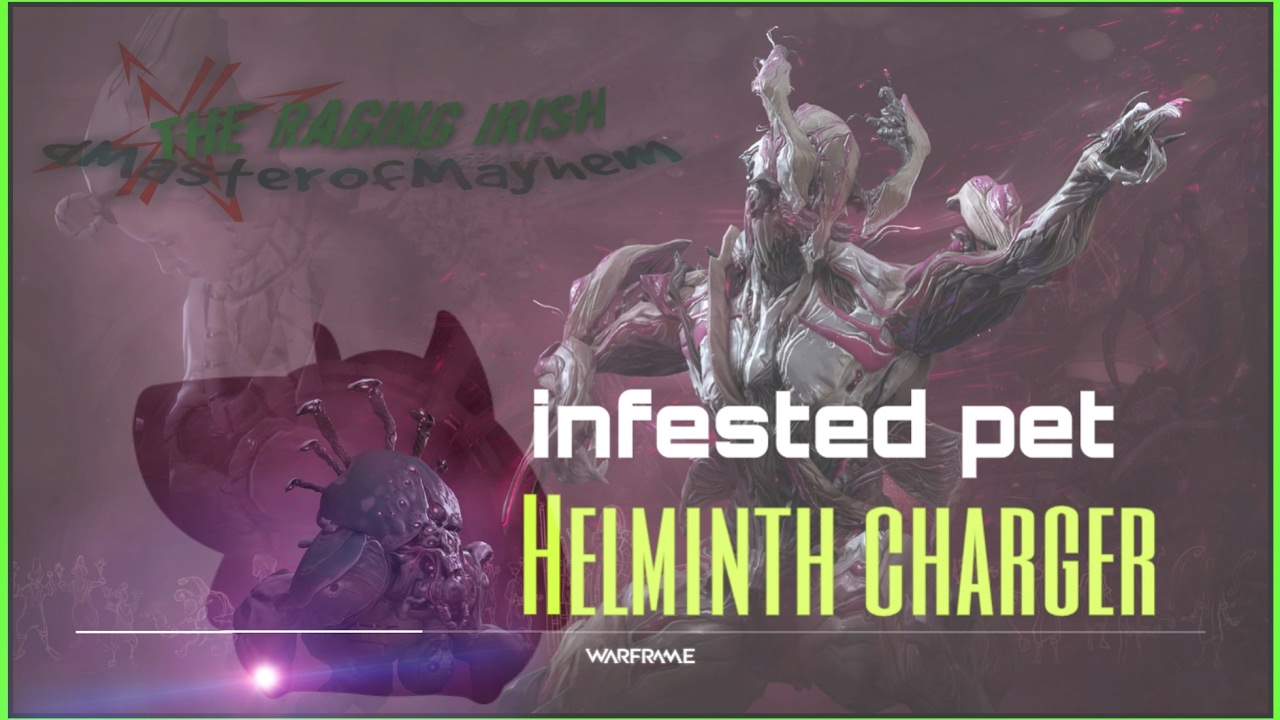 Helminth charger Infested pet - Warframe - YouTube