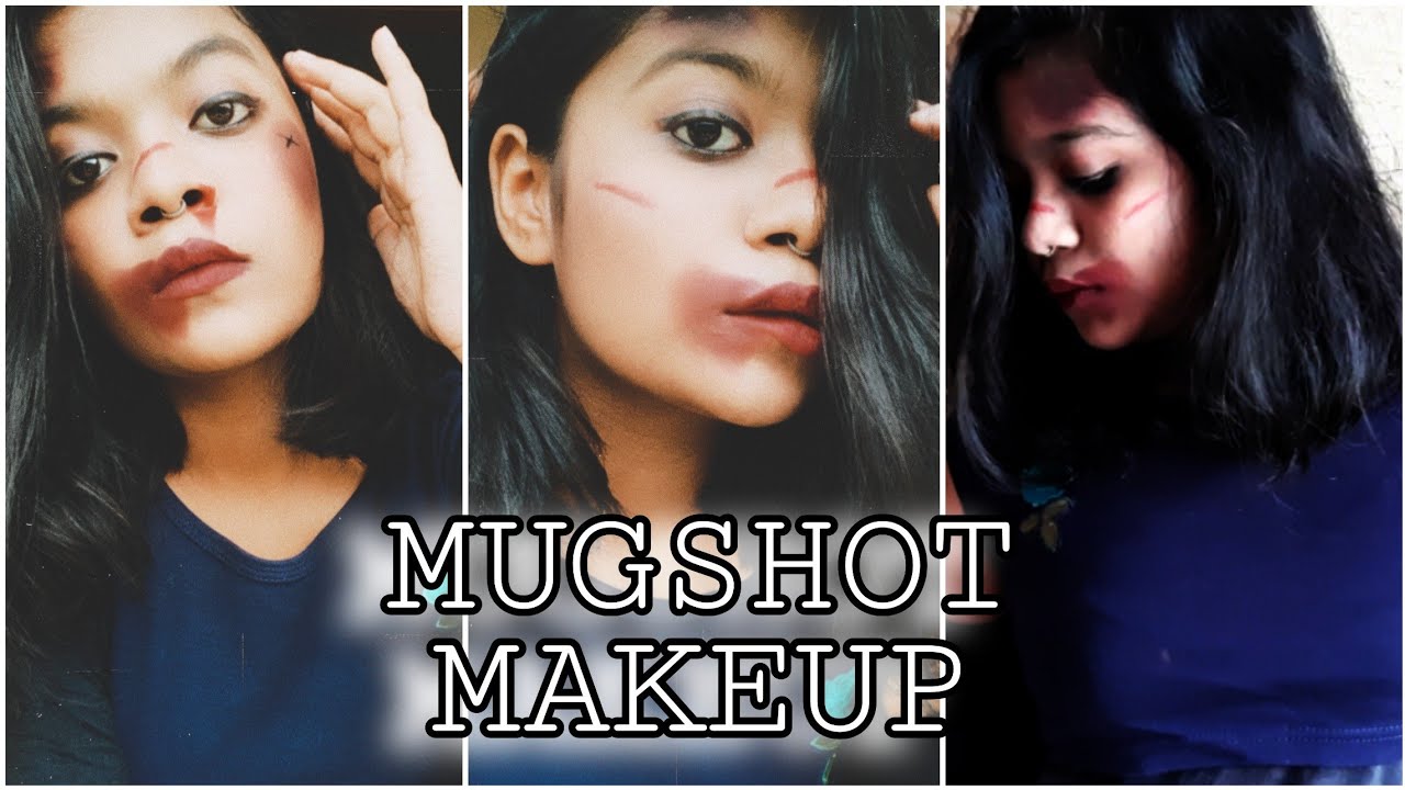 Mugshot Makeup Tutorial For Beginners 🕷|| Trending Makeup Look|| Lamya ...
