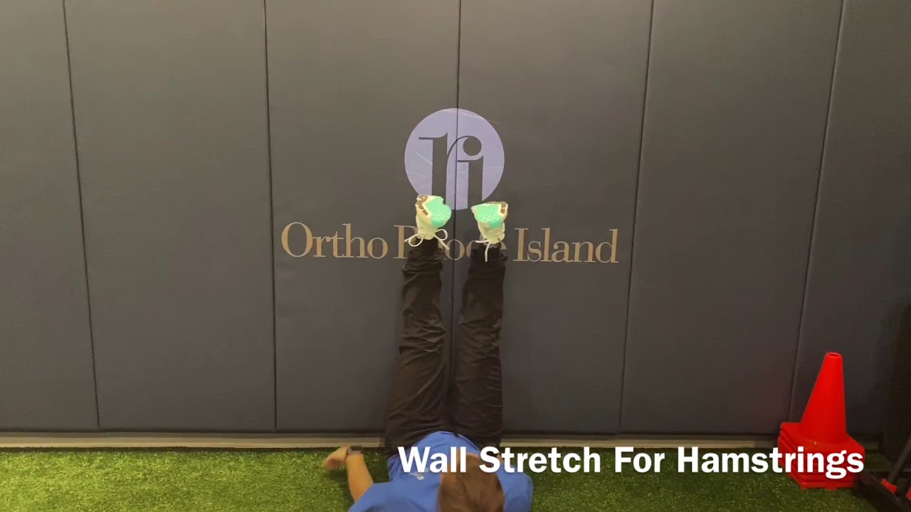 Wall Stretch For Hamstrings - YouTube