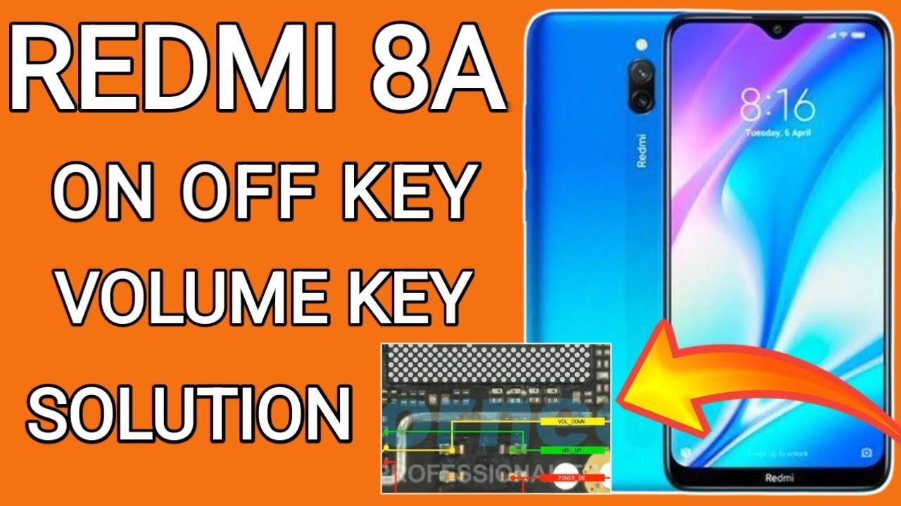 Redmi 8A on off key not work solutions - YouTube