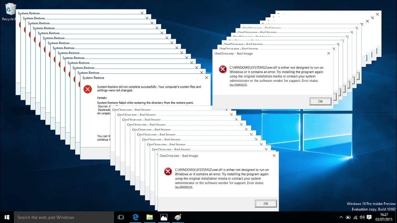 Windows 10 Crazy Error Full - YouTube