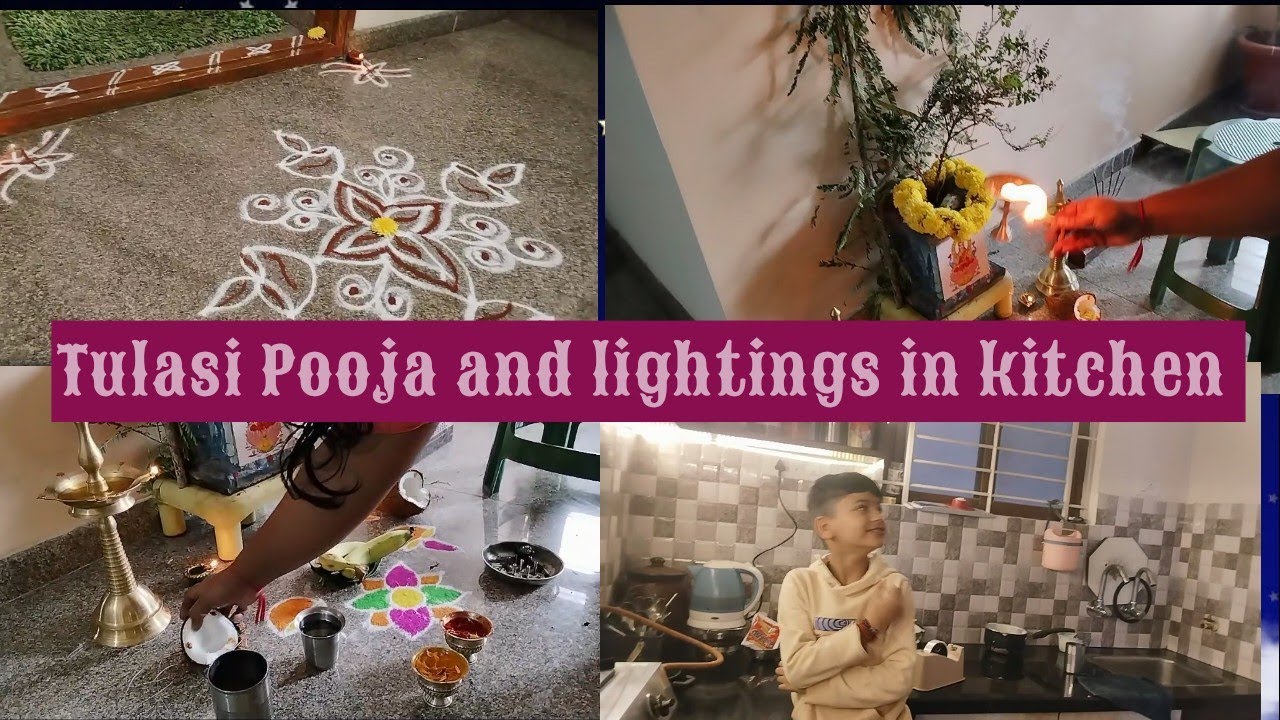 Daily vlog/kitchen decoration/Tulasi festival/Special day of every year ...