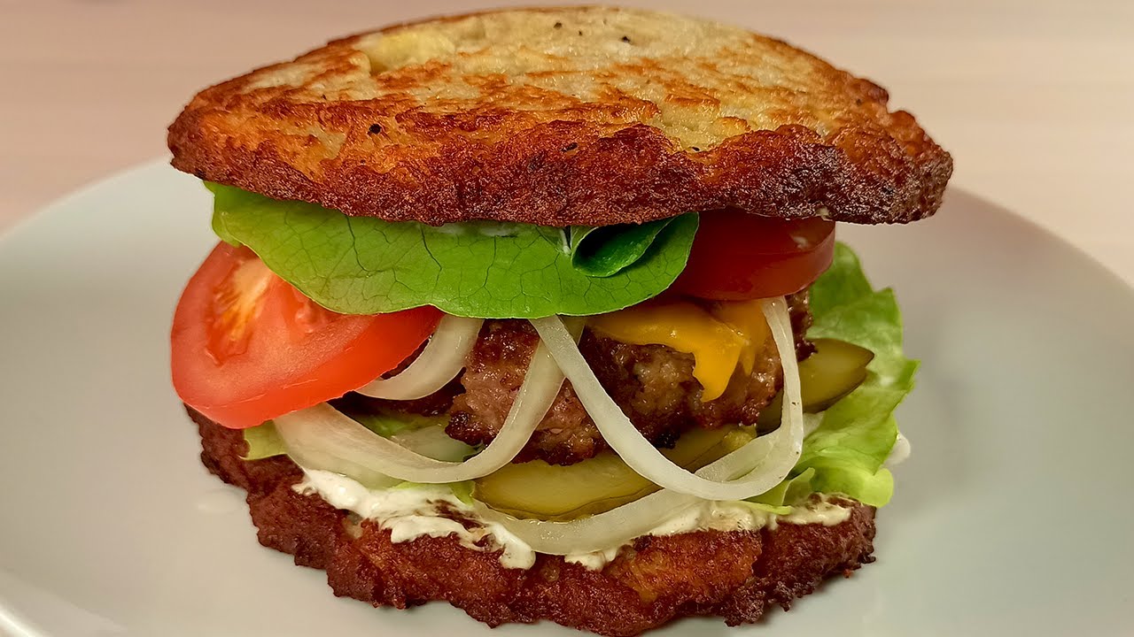 How to make potato burger? No bun! The easiest and most correct recipe ...