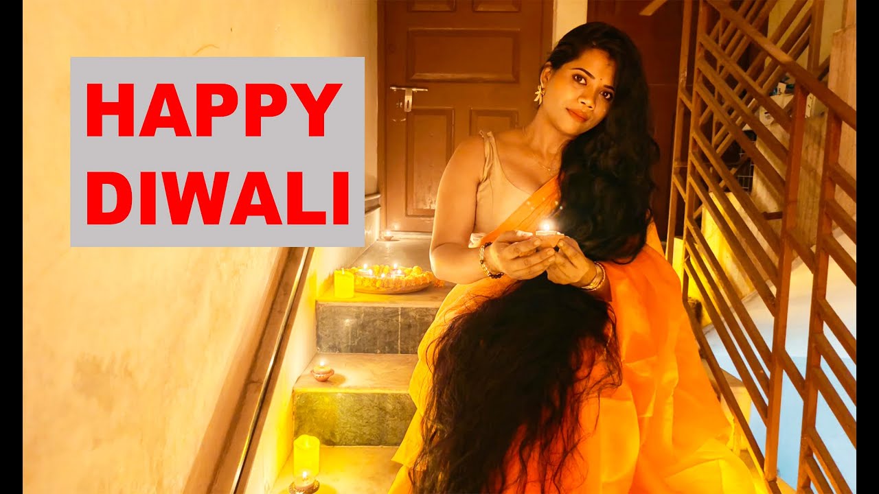 HAPPY DIWALI | LONG HAIR MODEL VARSHA CELEBRATING DIWALI - YouTube