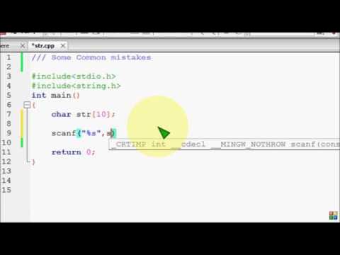 Bangla C programming tutorial 67 String Some Common Mistakes - YouTube