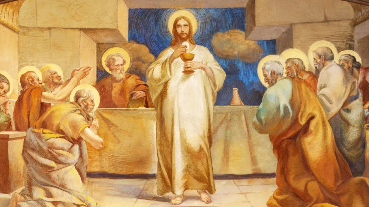 a moment with Jesus at the Institution of the Eucharist - YouTube