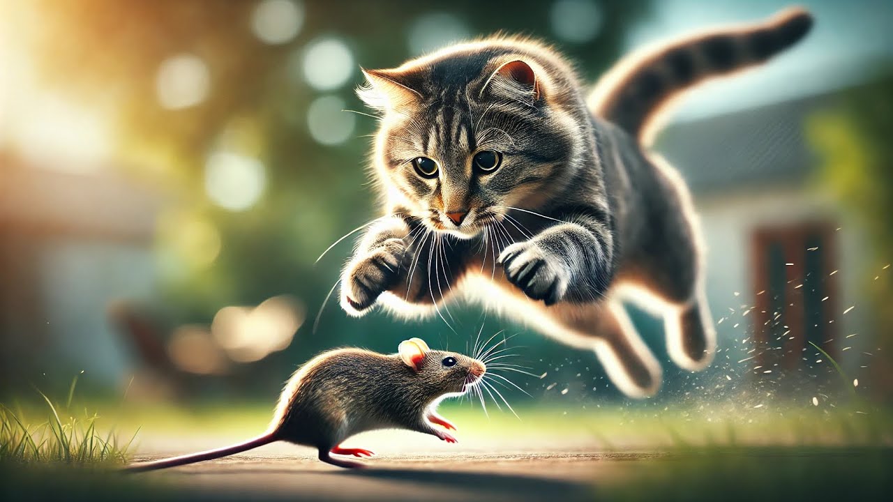 Close-up of a cat catching a mouse. #cat#catcare#pets#mouse#viralvideo ...