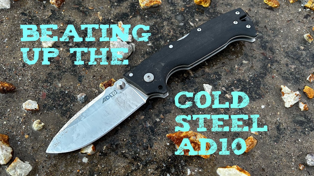 Cut Test: Cold Steel AD10! Built to Withstand Anything - YouTube
