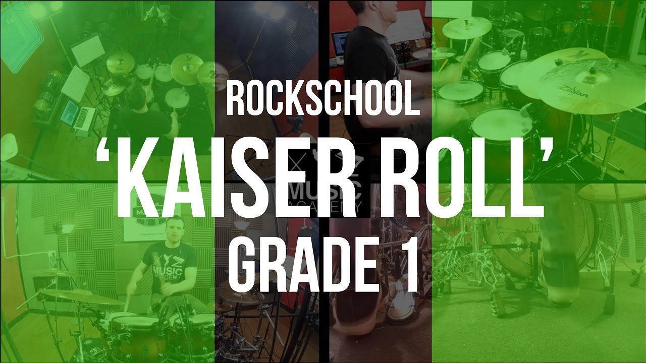 "Kaiser Roll" - Rockschool Grade 1 Drums - YouTube