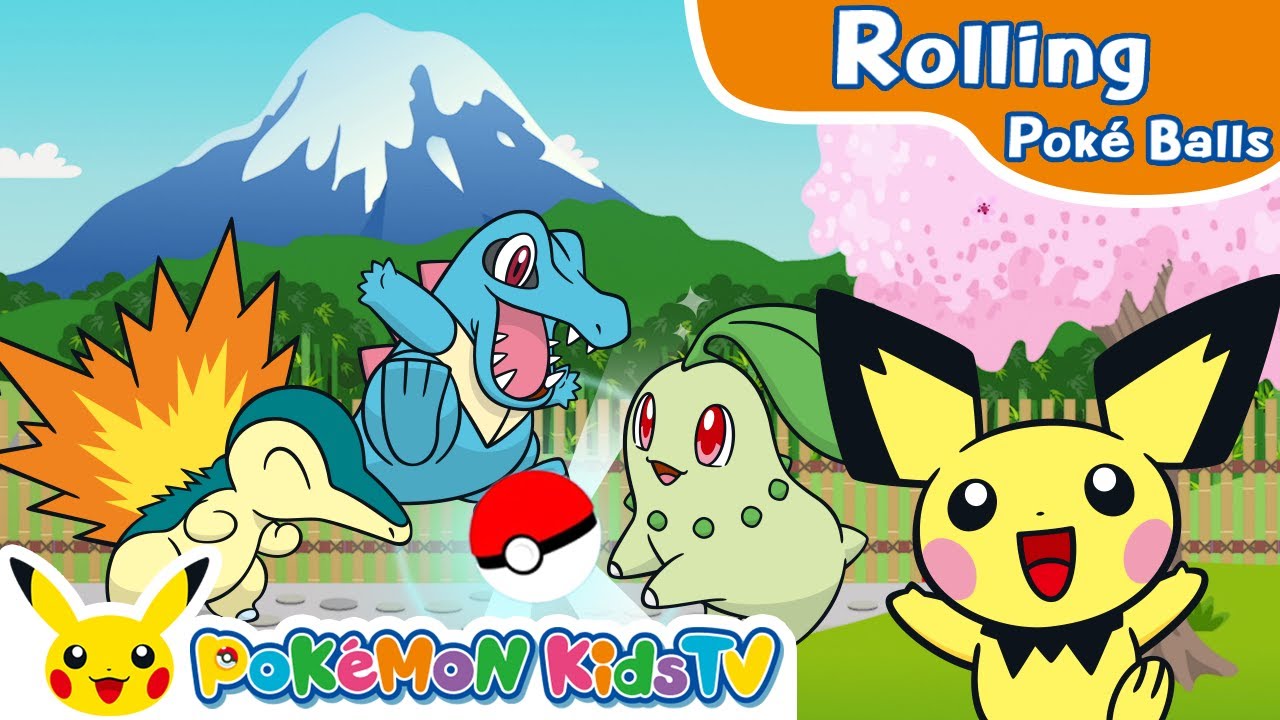Rolling Poké Balls: Johto Region | Pokémon Fun Video | Pokémon Kids TV ...