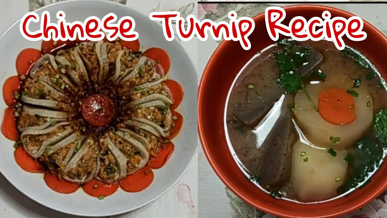 One Chinese Turnip Two Recipe - YouTube