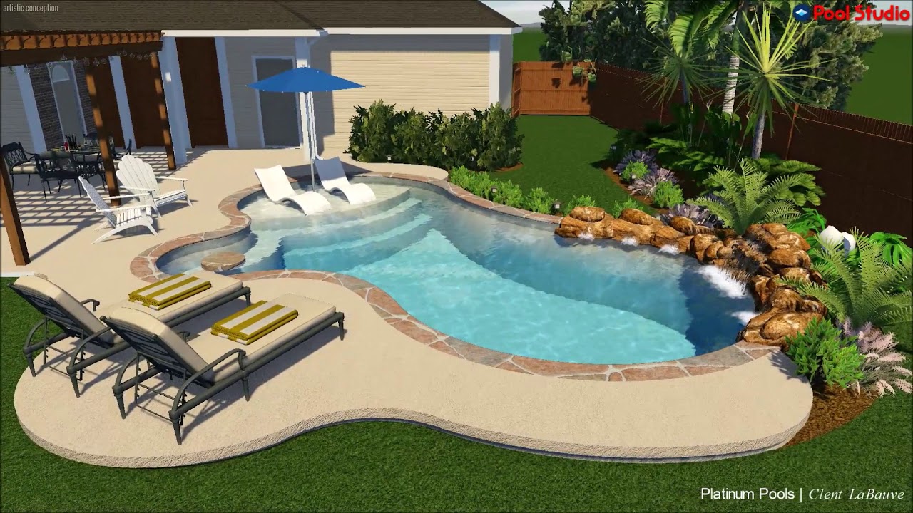 Platinum Pools The Reese Pool Design by Clent LaBauve - YouTube