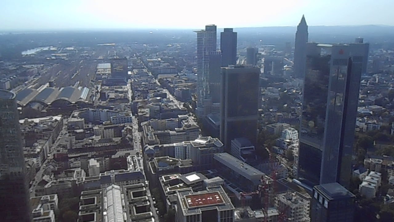 Frankfurt : Main Tower (view from above) Part 1 - YouTube