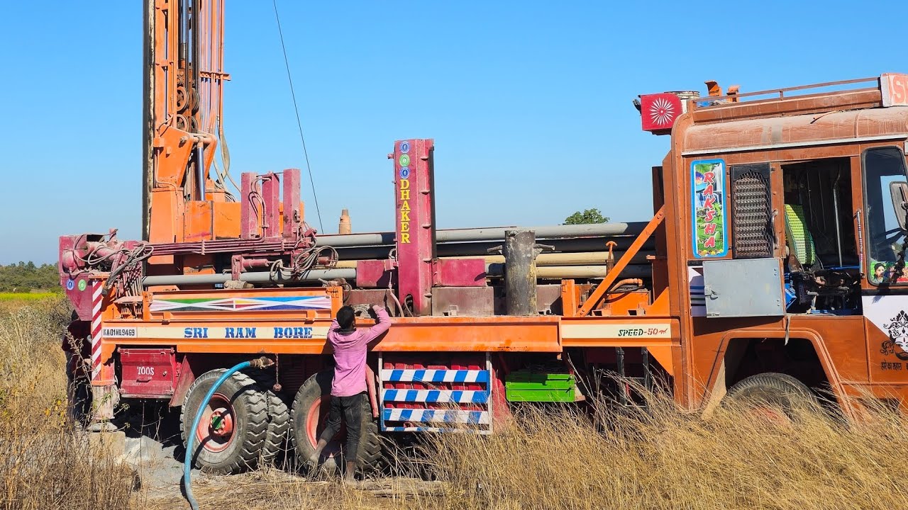 50hp borewell drilling india machine with water checking machine havi ...