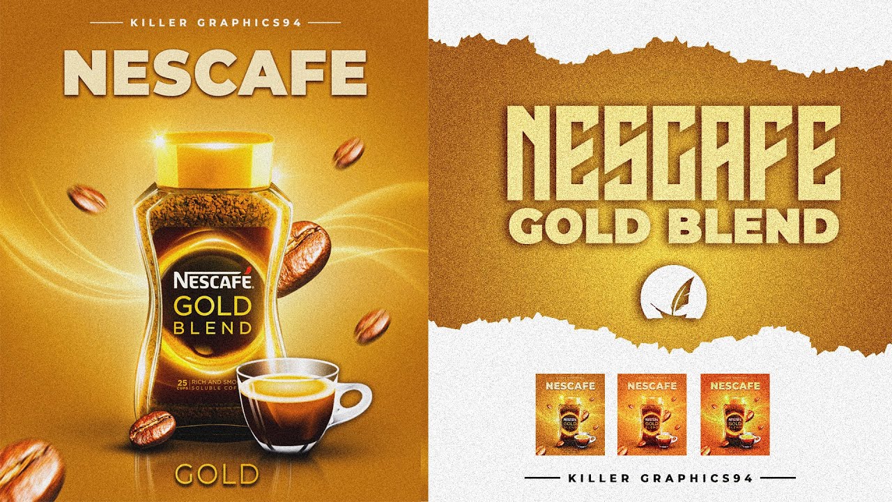 DESIGN NESCAFE GOLD BLEAND INSTAGRAM BANNER - YouTube