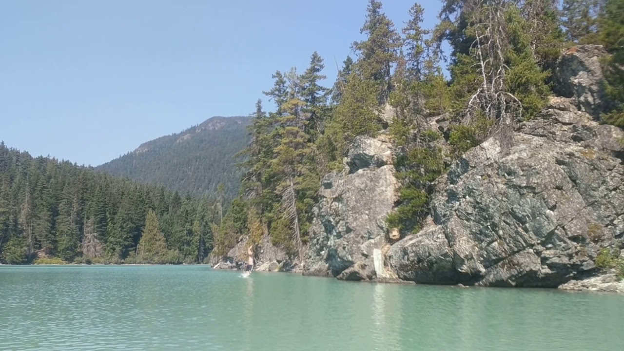 Cliff jump at Green Lake Whistler, BC Summer 2017 - YouTube